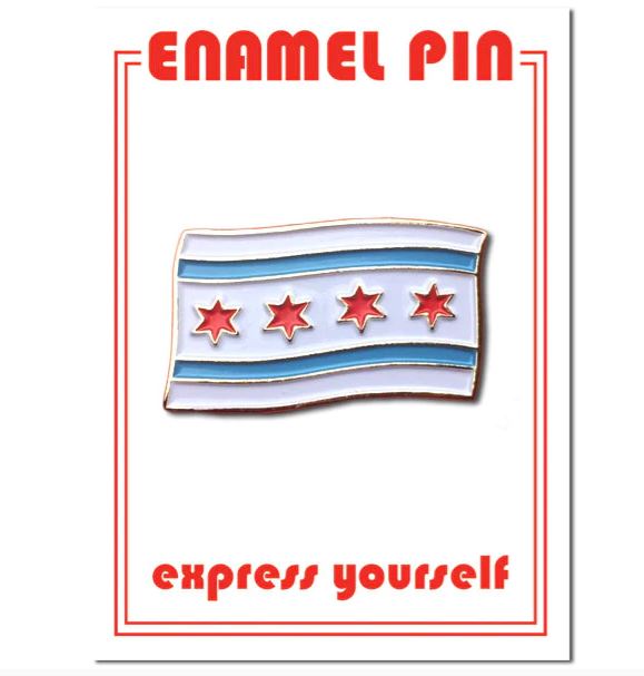 Pin Chicago Flag