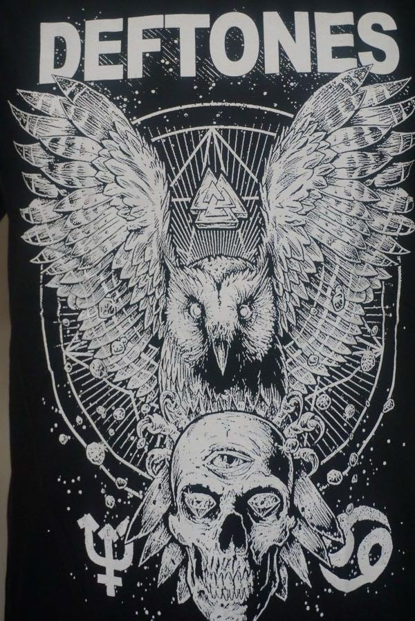 Tshirt Deftones Owl Skull
