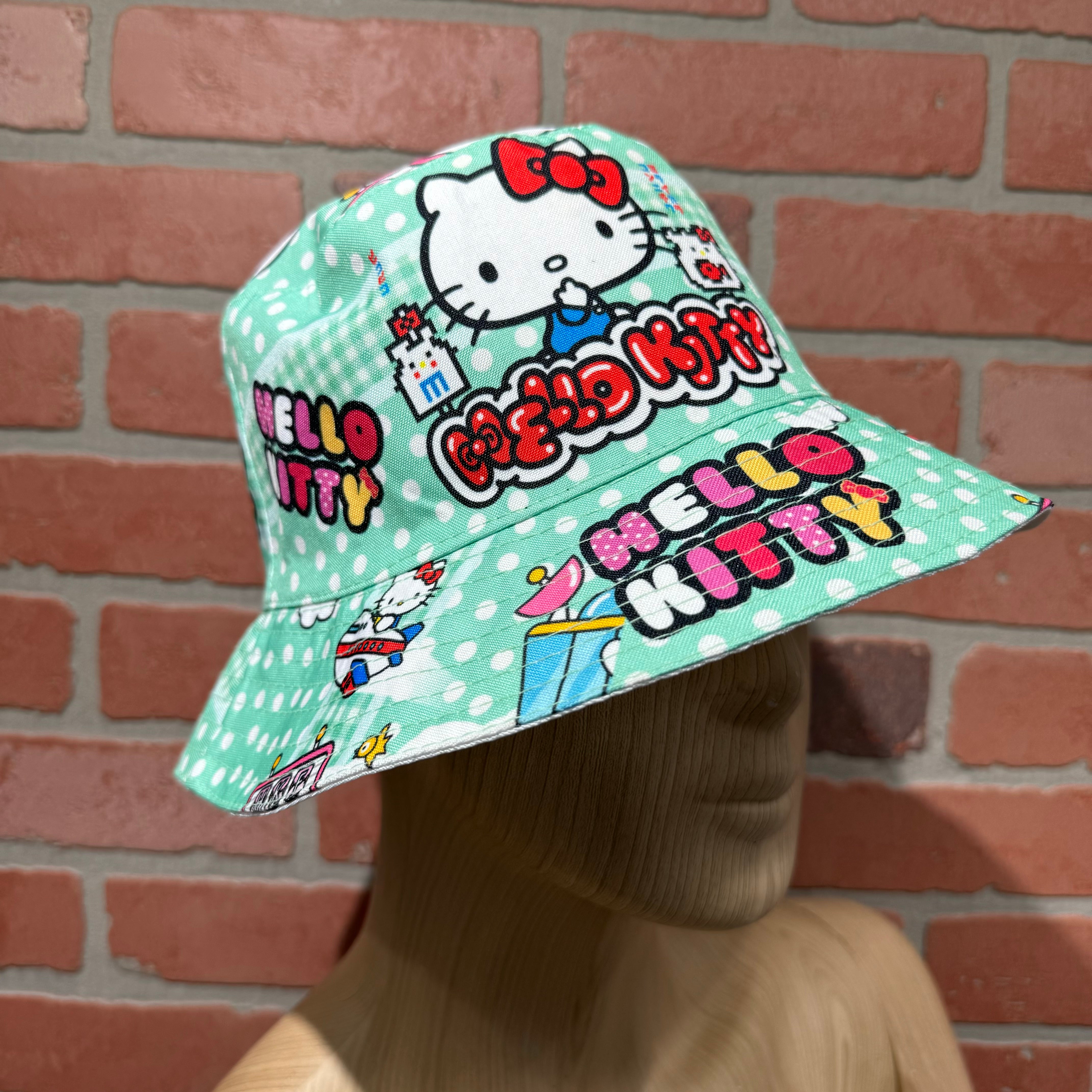 Hat Bucket Hello Kitty Airplan