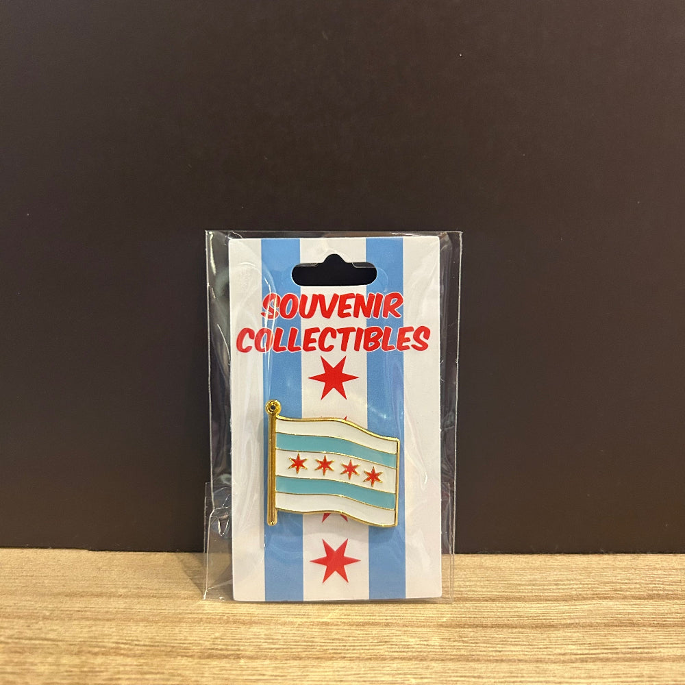 Pin Chicago Flag