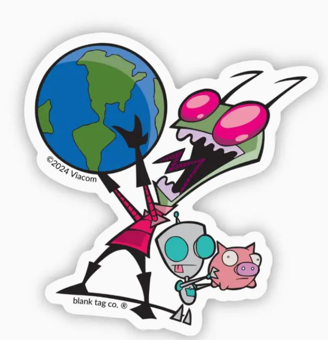Sticker Zim And Gir
