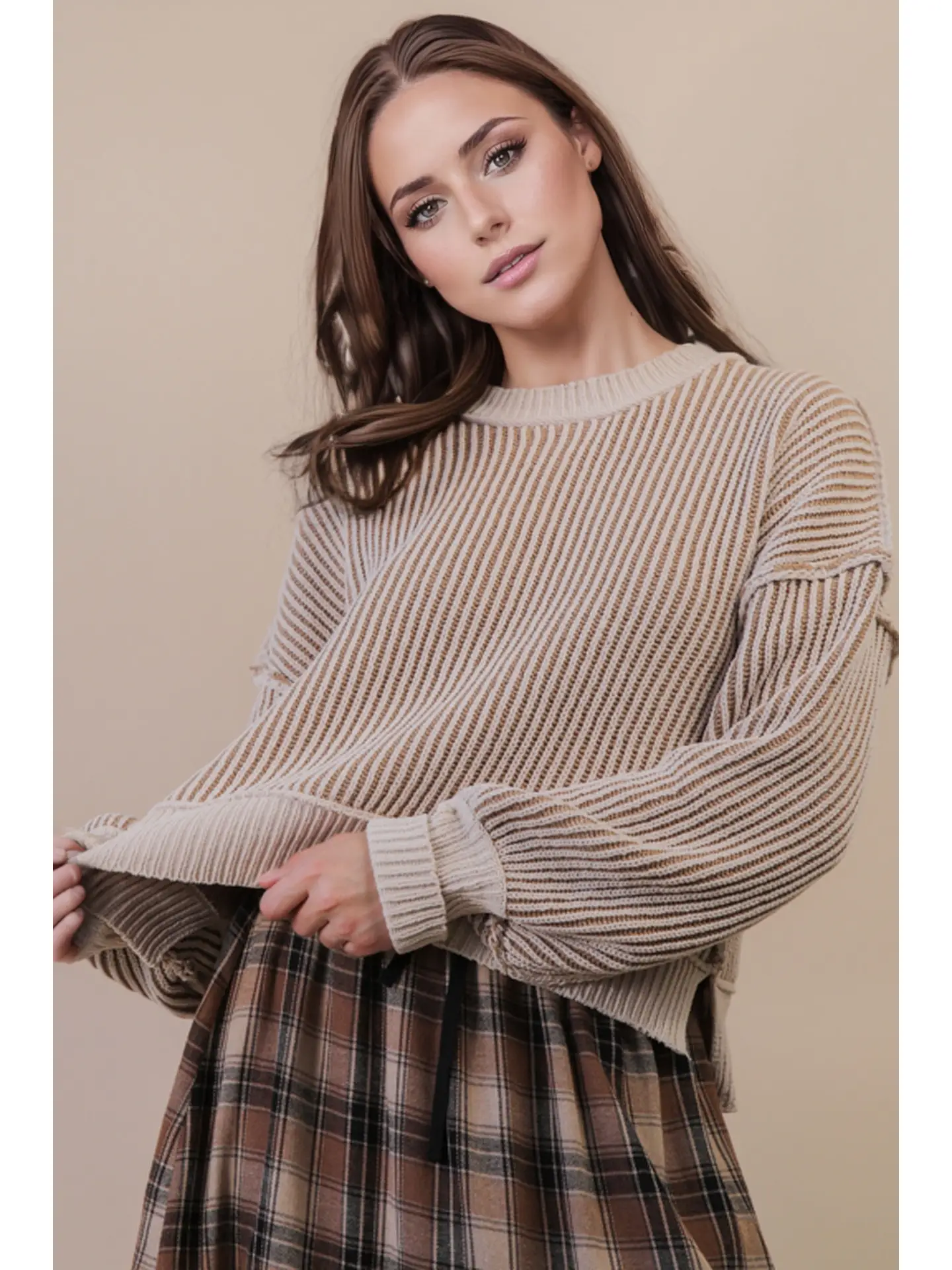 Sweater Two Toned Stripe